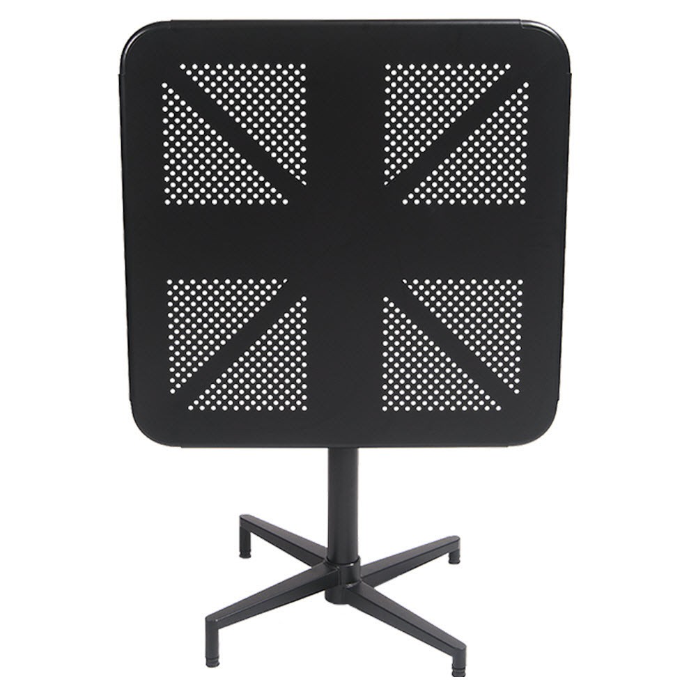 Metal Folding Table in Black or Red Finish